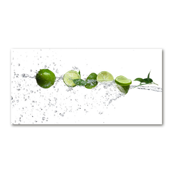 Ebern Designs Limonka und Wasser - Kunstdrucke auf Leinwand - Wrapped Canvas | Wayfair.de